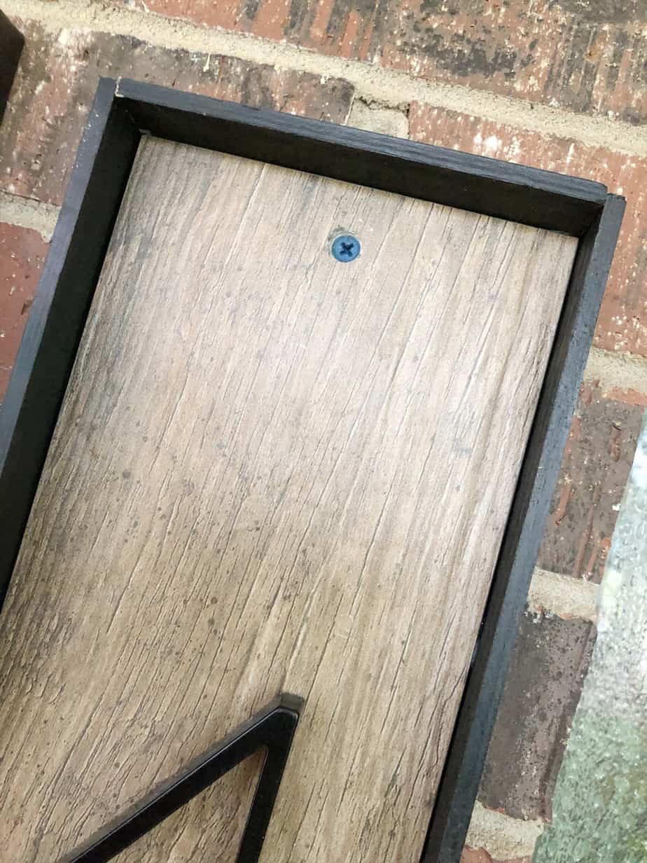 Easy DIY Wood Tile Modern Address Sign - Dori Turner Interiors